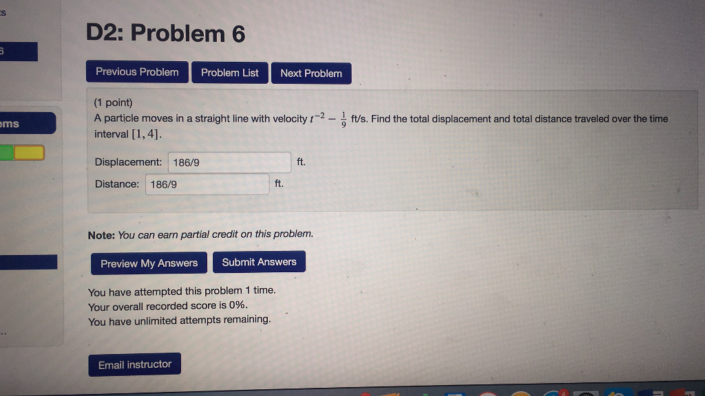 Solved D2: Problem 6 Previous Problem Problem List Next | Chegg.com