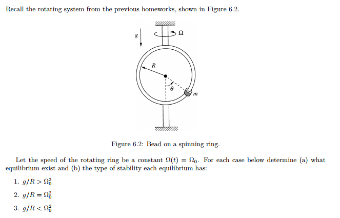 Solved Recall the rotating system from the previous | Chegg.com