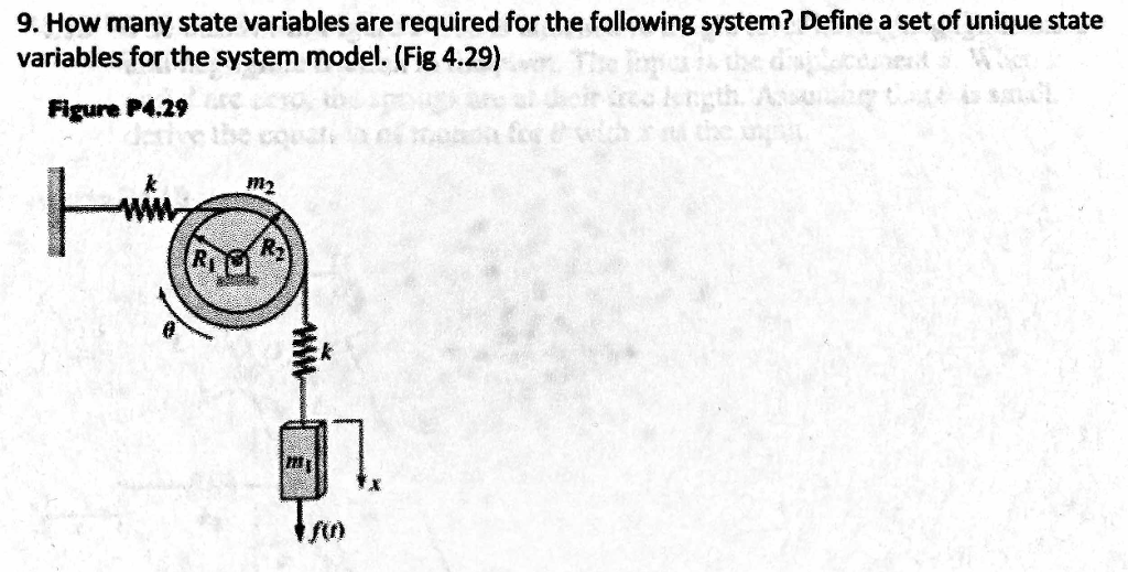 Solved 9. How many state variables are required for the | Chegg.com