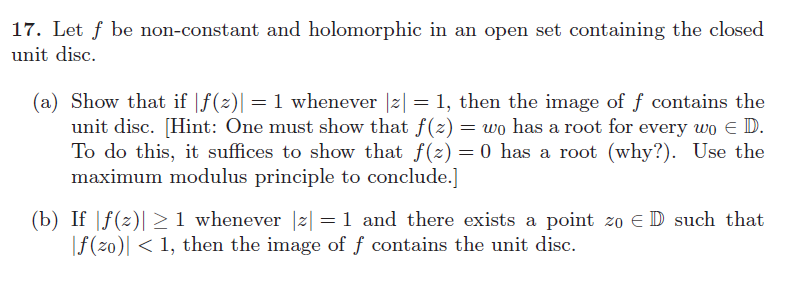 Solved On the topic of Complex Analysis - Meromorphic | Chegg.com