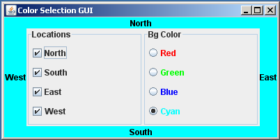 Solved First, create a GUI that will change colors based | Chegg.com