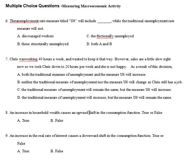 Solved Multiple Choice Questions -Measuring Macroeconomic | Chegg.com