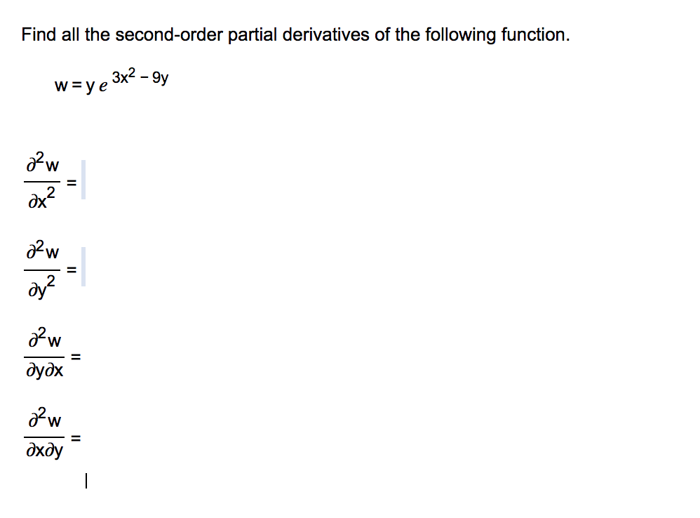 Solved Find all the second-order partial derivatives of the | Chegg.com