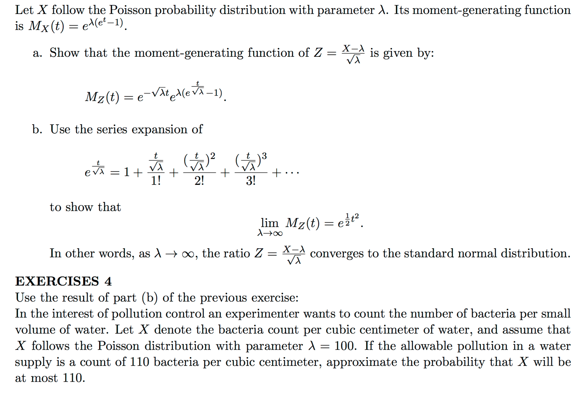 Solved Let X Follow The Poisson Probability Distribution Chegg