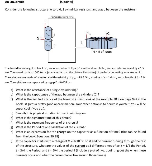 Solved Consider the following structure. A toroid, 2 | Chegg.com