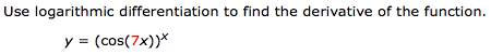 Solved Differentiate the function f(x)log10(x + 1) | Chegg.com