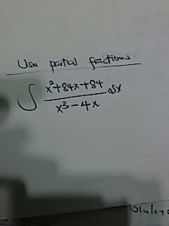 Solved use partial fractions to solve the indefinite | Chegg.com