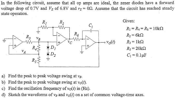 Solved In the following circuit, assume that all op amps are | Chegg.com Solved In the following circuit, assume that all op amps are | Chegg.com