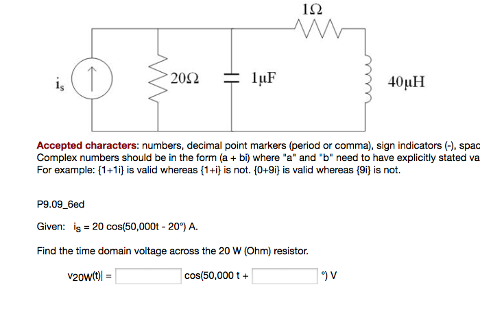 Solved Accepted characters: numbers, decimal point makers | Chegg.com