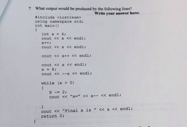 Solved What output would be produced by the following lines? | Chegg.com