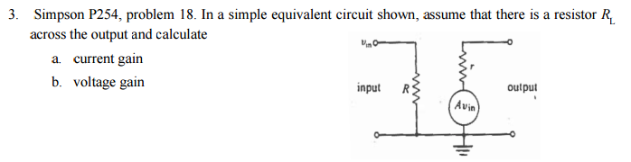 Solved Simpson P254, problem 18. In a simple equivalent | Chegg.com