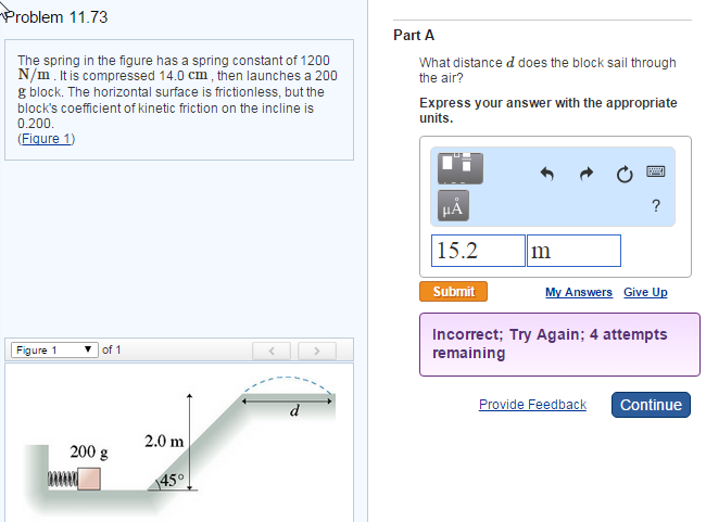 Solved The spring in the figure has a spring constant of | Chegg.com