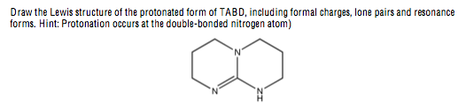 Solved Draw the Lewis structure of the protonated form of | Chegg.com