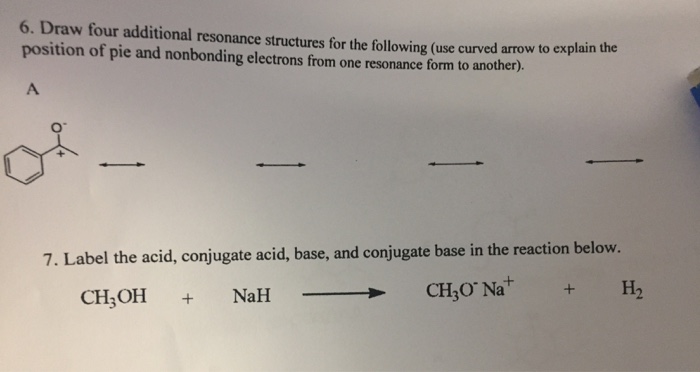 Solved Draw four additional resonance structures for the | Chegg.com