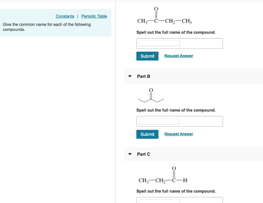 Solved Co nstants | Periodic Table CH3CCH2 CH3 Give the | Chegg.com