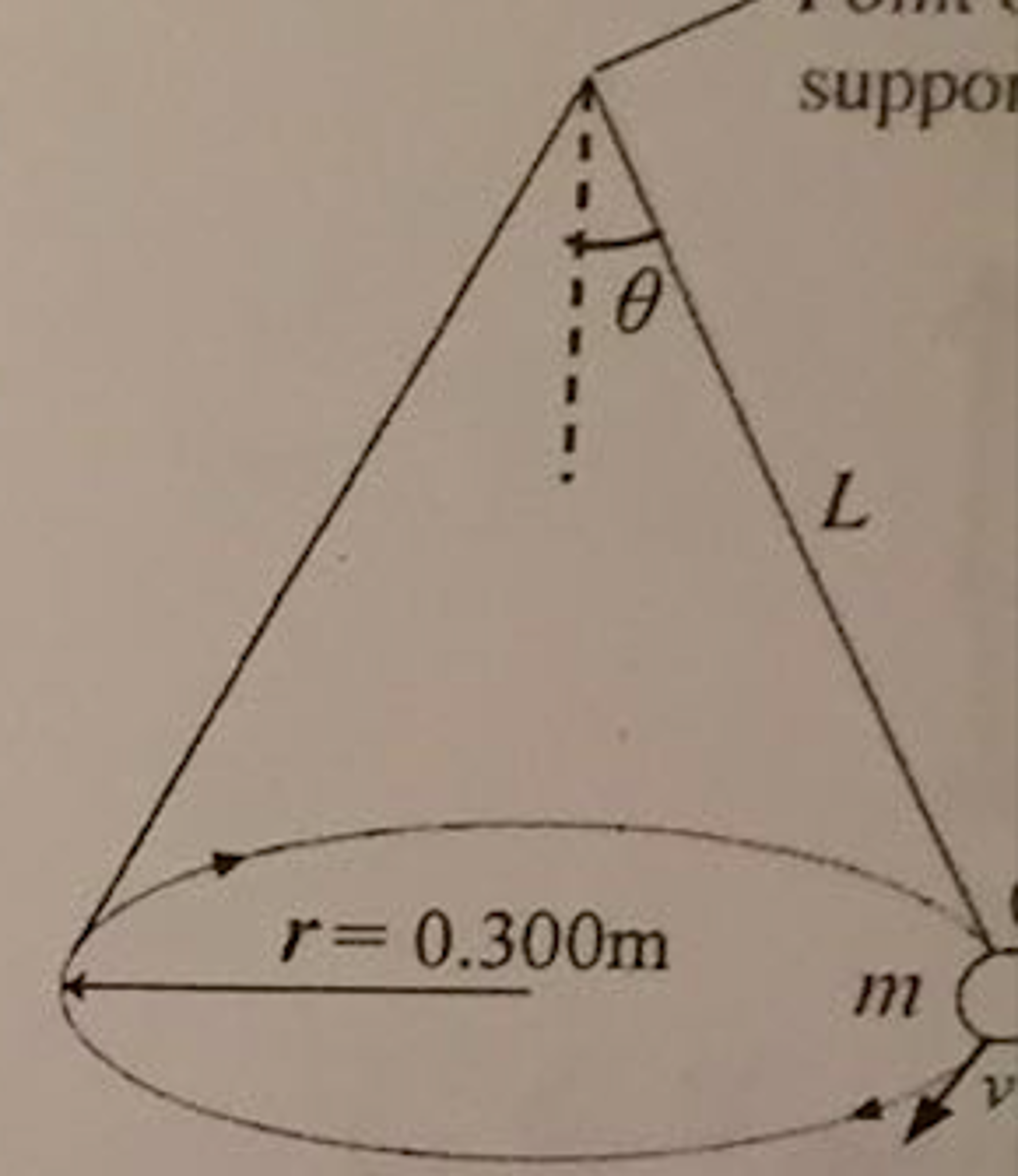 Solved A conical pendulum has a ball of mass 500g suspended | Chegg.com