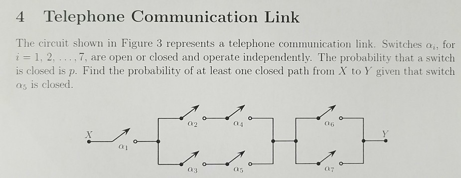 Solved 4 Telephone Communication Link for The circuit shown | Chegg.com