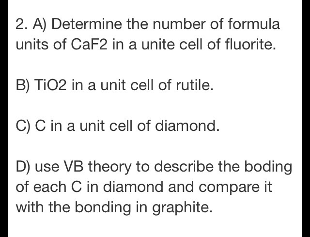 Solved Determine the number of formula units of CaF2 in a | Chegg.com