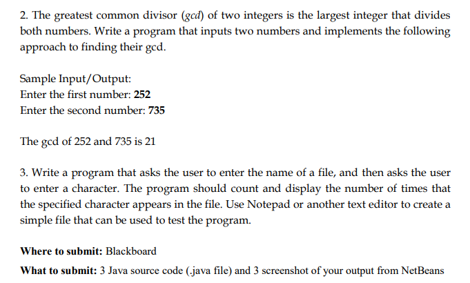 Solved 2. The greatest common divisor (gcd) of two integers | Chegg.com