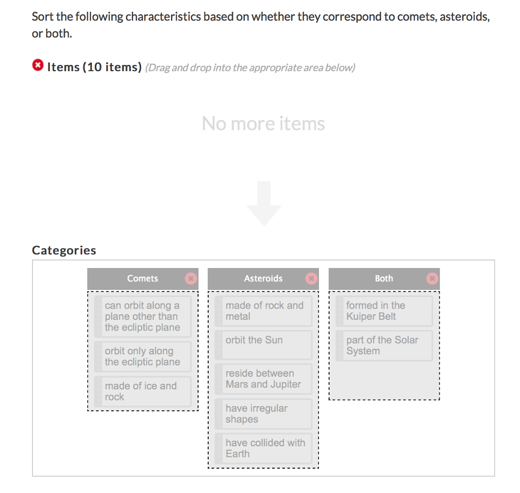 Solved Sort the following characteristics based on whether | Chegg.com