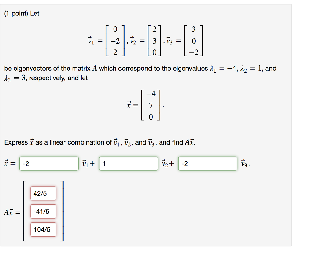 Solved Express X→ As A Linear Combination Of V→1 V→2 And