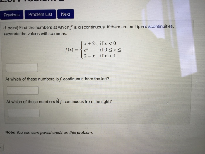 Solved Previous Problem List Next (1 point) Find the numbers | Chegg.com
