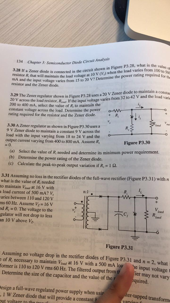 Solved 34 Chapter 3: Semiconductor Diode Circuit Ana is the | Chegg.com