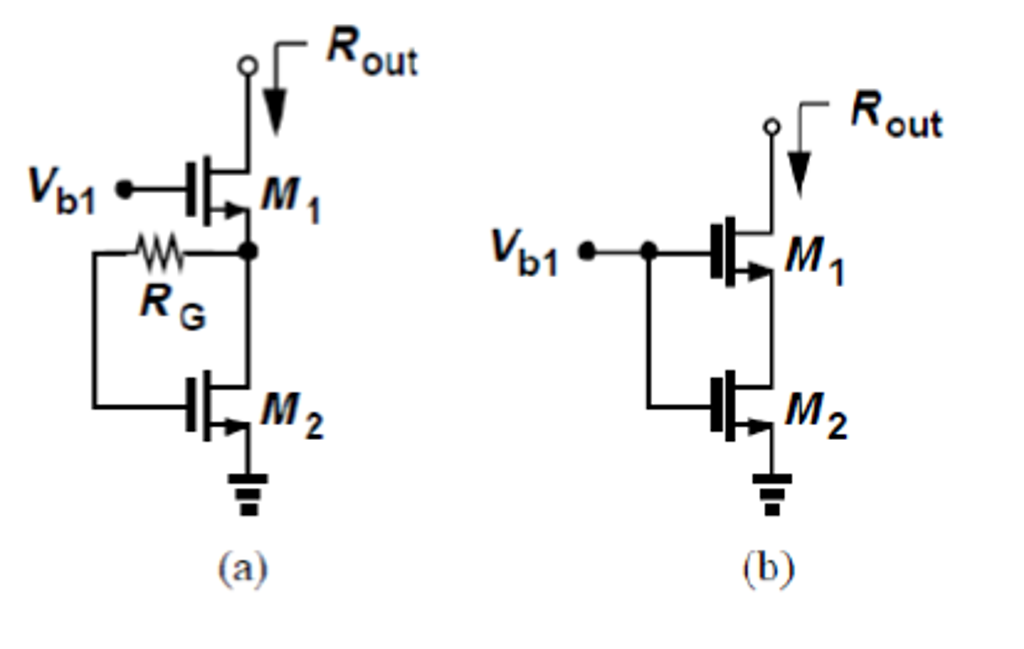 Solved Compute the output resistance of the circuits as | Chegg.com