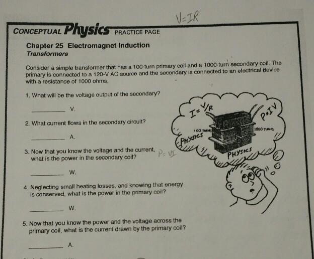 Solved CONCEPTUAL Physics PRACTICE PACE Chapter 25 | Chegg.com