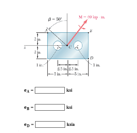 The couple M is applied to a beam of the cross | Chegg.com