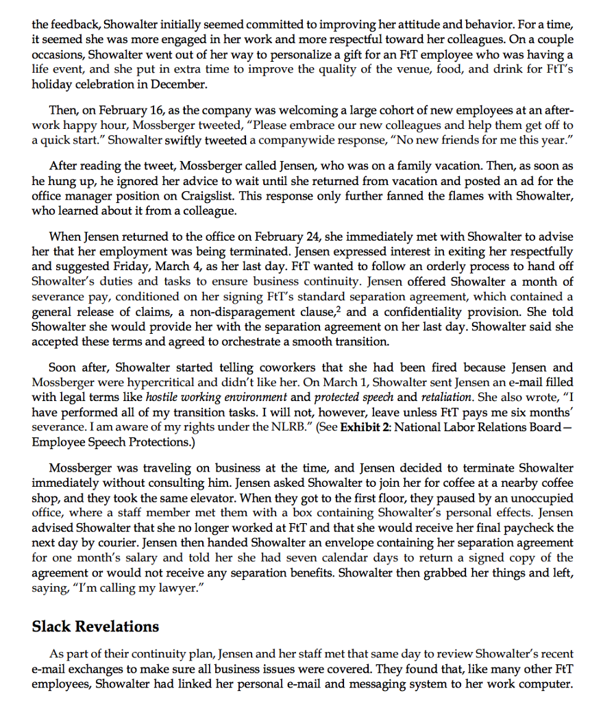 1. Identify the most important facts surrounding the | Chegg.com