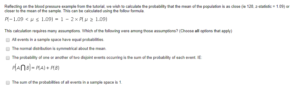 Solved Reflecting on the blood pressure, we wish to | Chegg.com