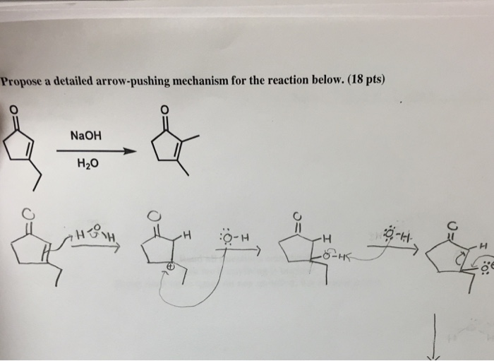 Solved Propose a detailed arrow-pushing mechanism for the | Chegg.com