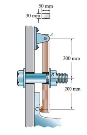 Solved Problem # 6: 20 Marks The clamp bears down on the | Chegg.com