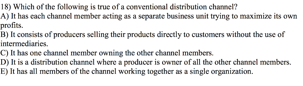 Solved 18) Which of the following is true of a conventional | Chegg.com