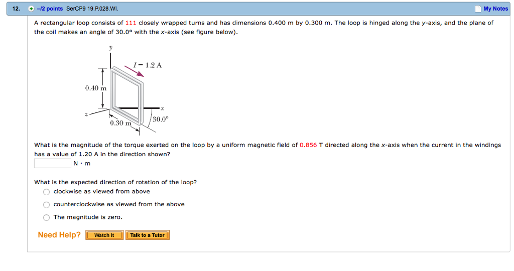 Solved A rectangular loop consists of 111 closely wrapped | Chegg.com