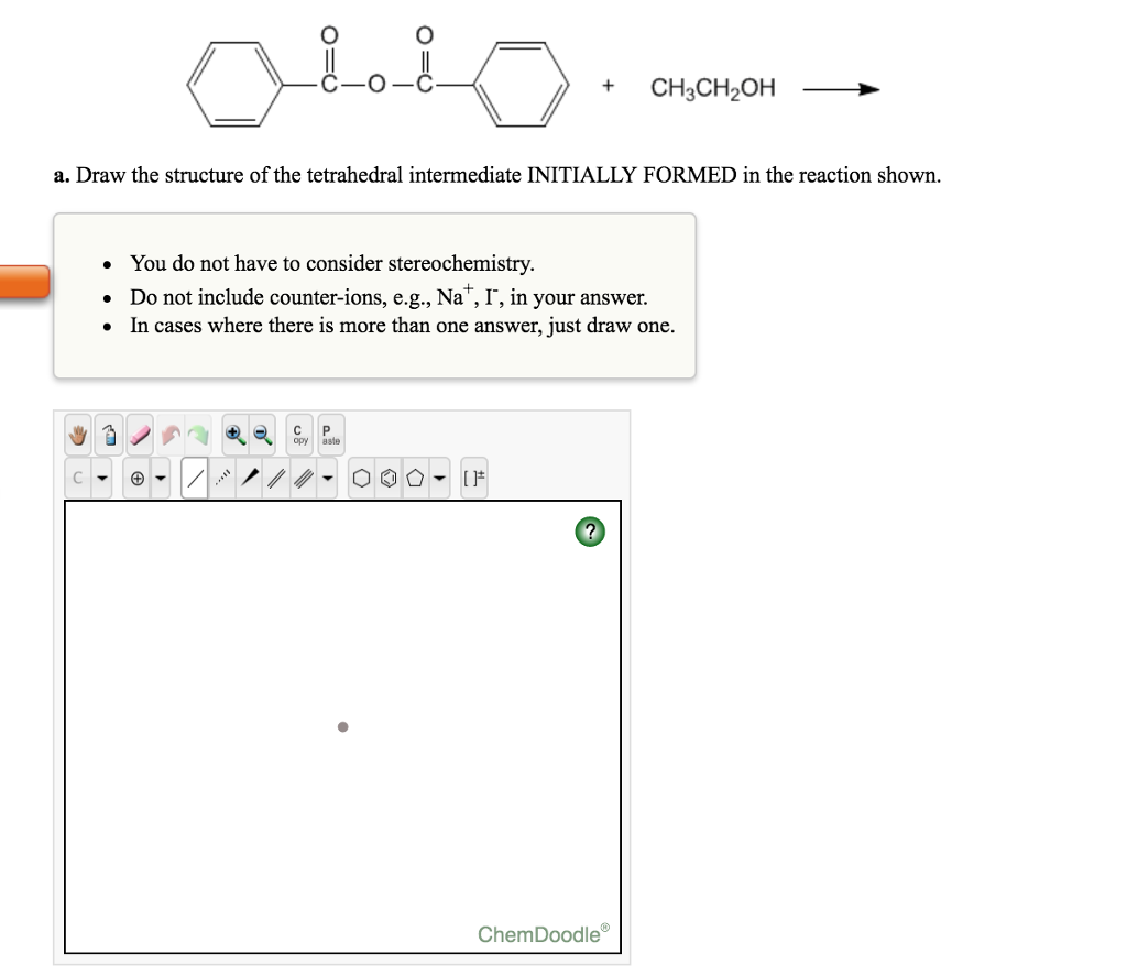 Solved C-O-C +CH3CH2OH a. Draw the structure of the | Chegg.com