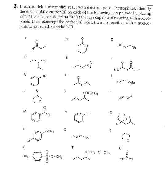 Solved Electron-rich nucleophiles react with electron-poor | Chegg.com