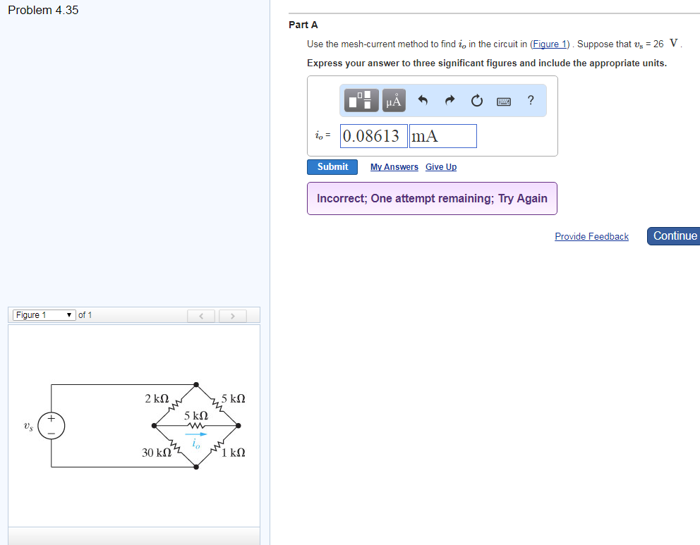 Solved Problem 4.35 Part A Use the mesh-current method to | Chegg.com