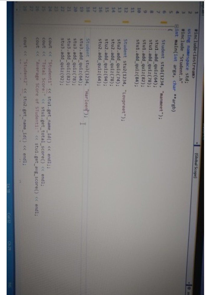 Solved Implement a class Student: A student has a name, an | Chegg.com