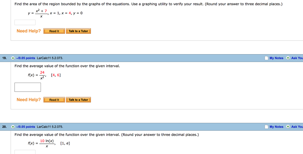 Solved Find the area of the region bounded by the graphs of | Chegg.com