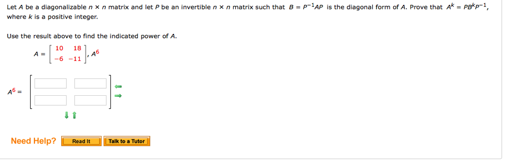 Solved Let A be a diagonalizable n × n matrix and let P be | Chegg.com