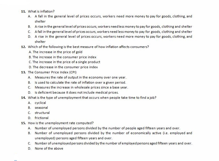 Solved: Kindly Answer These Economic Questions | Chegg.com