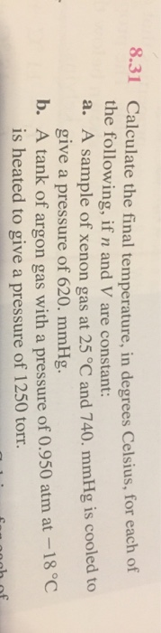Solved Calculate the final temperature, in degrees Celsius, | Chegg.com