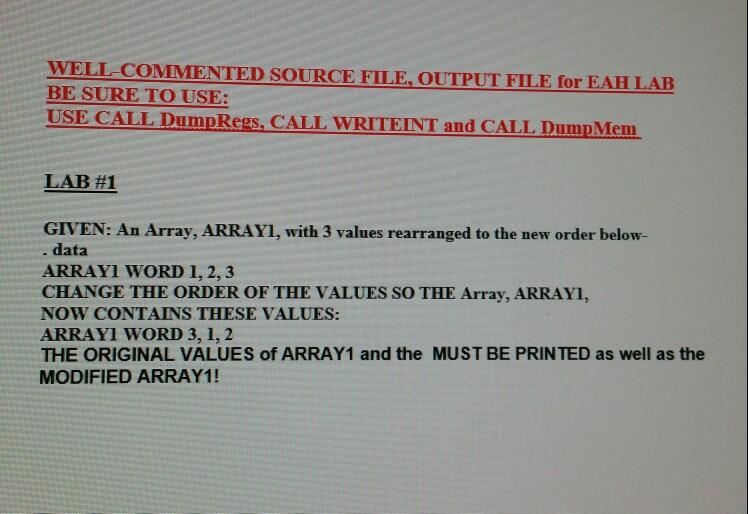 Solved WELL COMMENTED SOURCE FILE, OUTPUT FILE for EAH LAB | Chegg.com