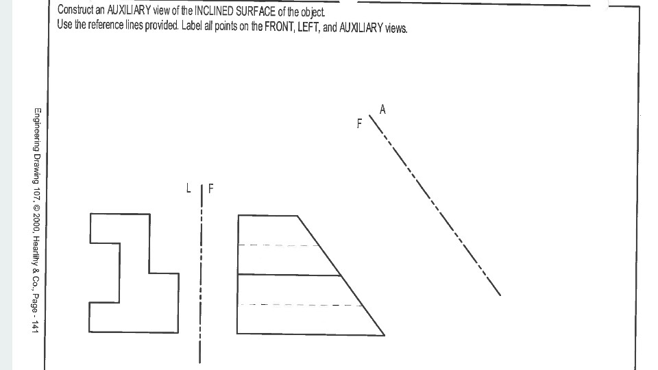 Solved Construct an AUXILIARY view of the INCLINED SURFACE | Chegg.com