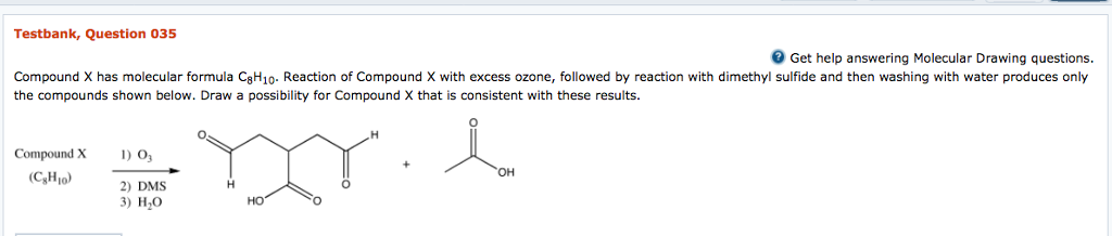 Solved Compound X Has Molecular Formula C 8h 10 Reaction Of