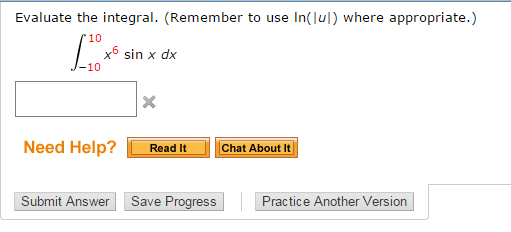 Solved Evaluate the integral. (Remember to use ln(|u|) where | Chegg.com
