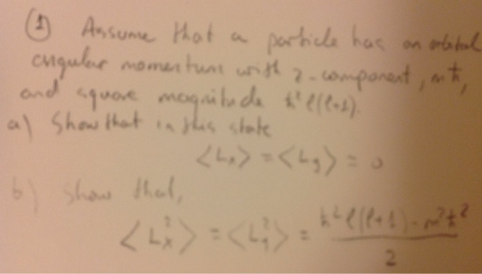 Solved Assume that a particle has an orbital angular | Chegg.com