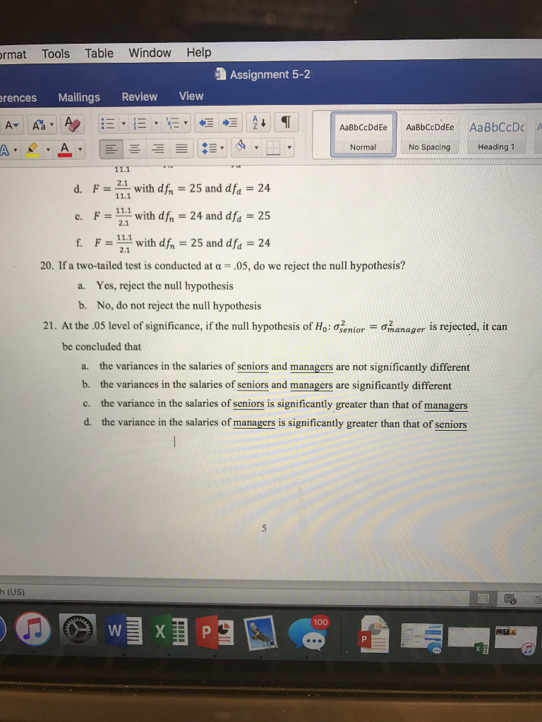 Solved Format Tools Table Window Help Assignment 5-2 n | Chegg.com
